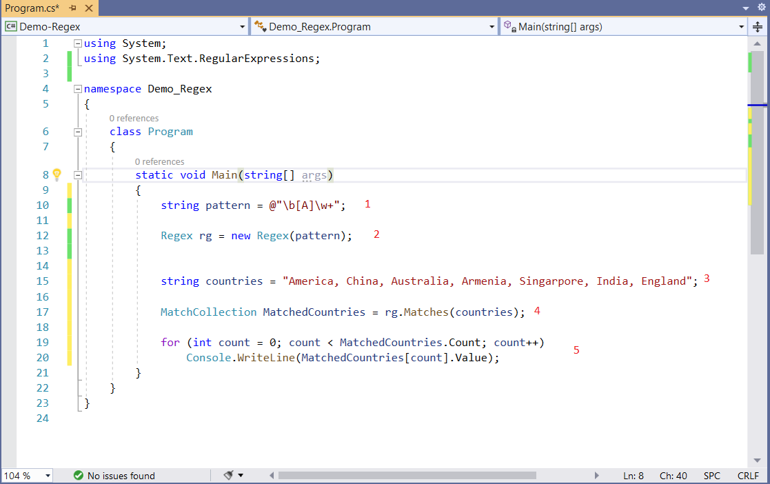Regular Expression In C 